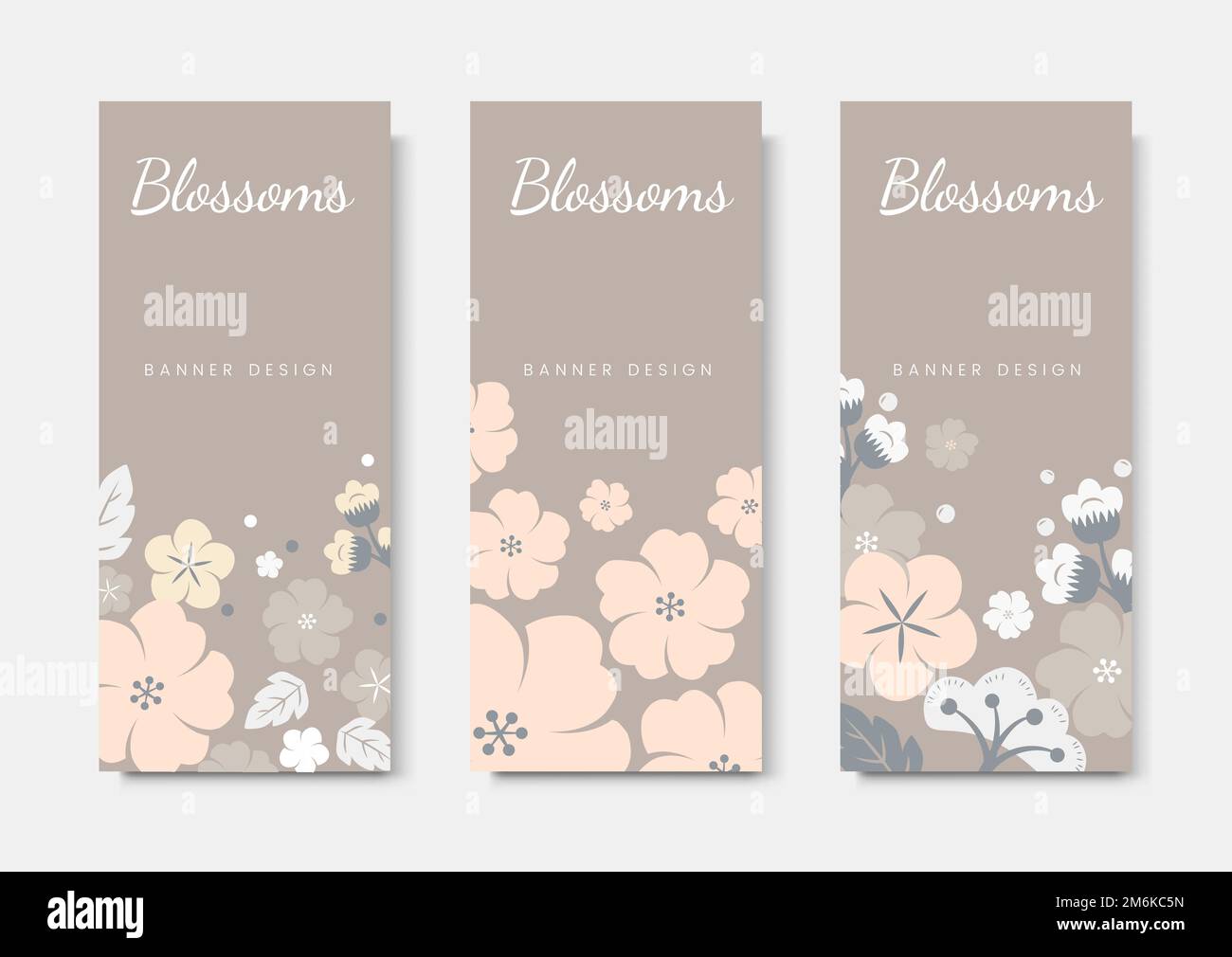 Rectangle floral badges vector set Stock Vector Image & Art - Alamy