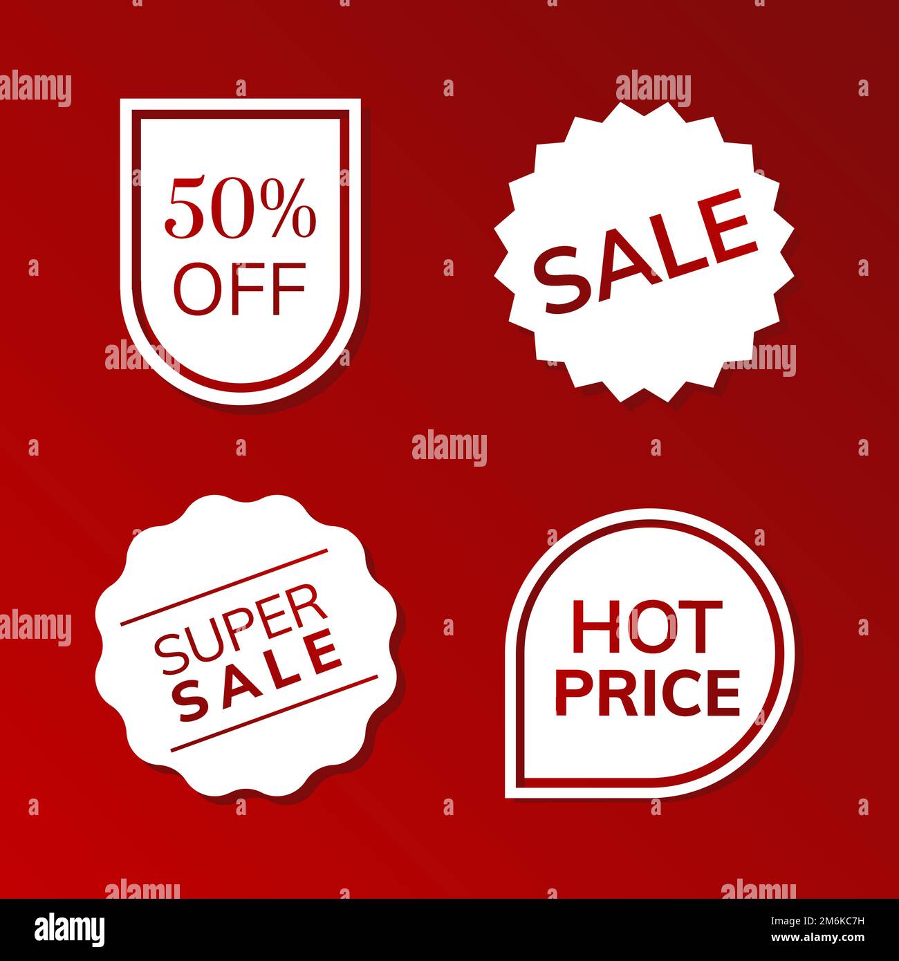 Shop sale promotion advertisement badges vector set Stock Vector Image ...