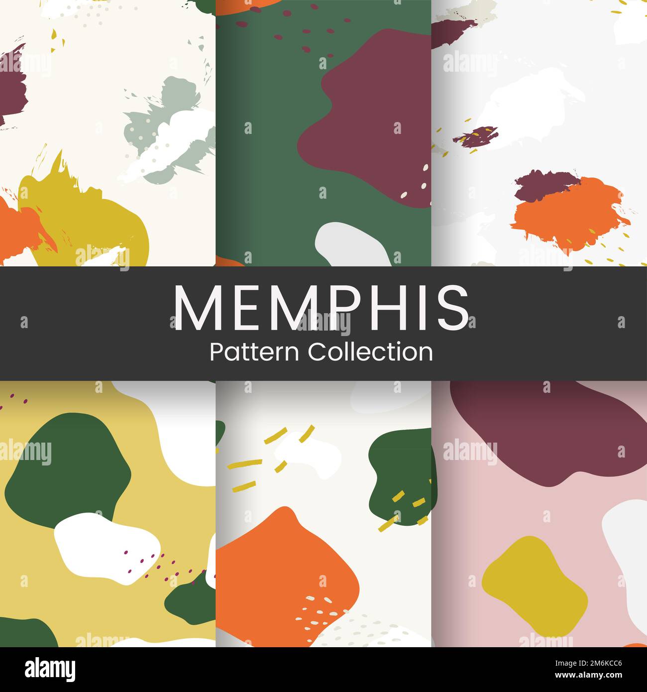 Colorful Memphis pattern design vector Stock Vector Image & Art - Alamy
