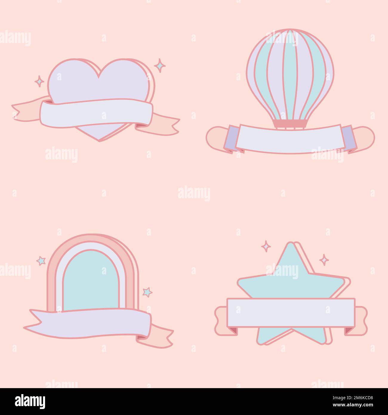 Cute emblems hi-res stock photography and images - Alamy