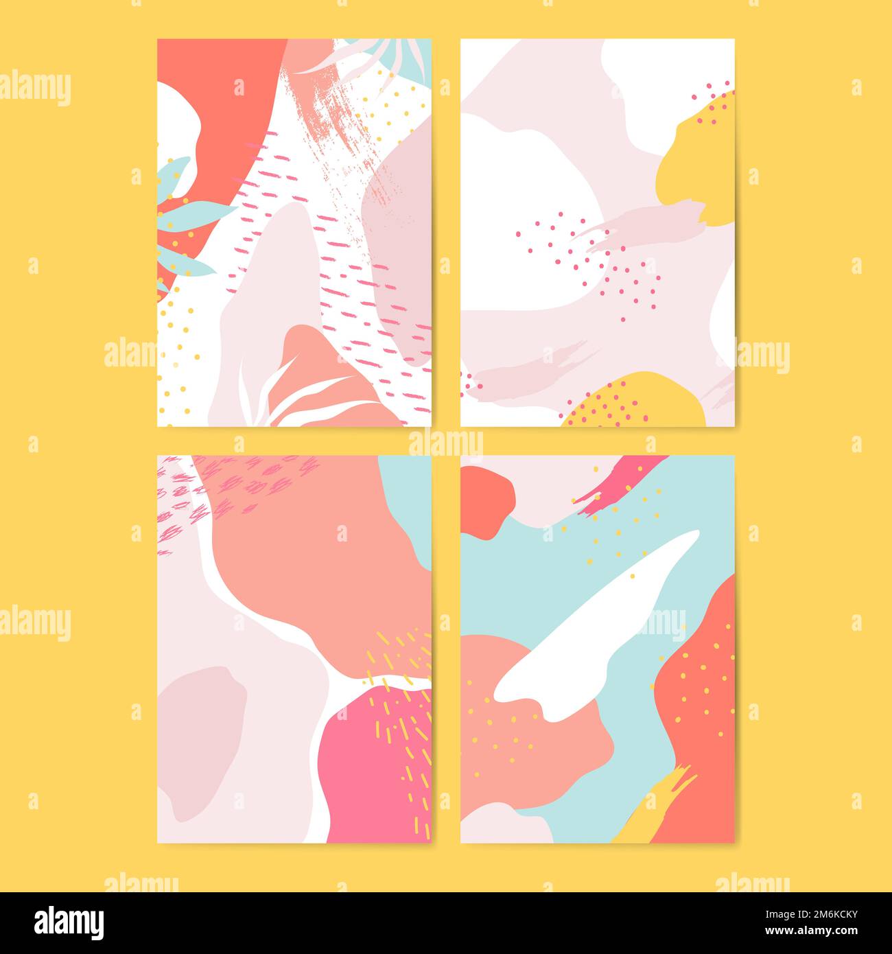 Colorful Memphis style cards vector set Stock Vector Image & Art - Alamy