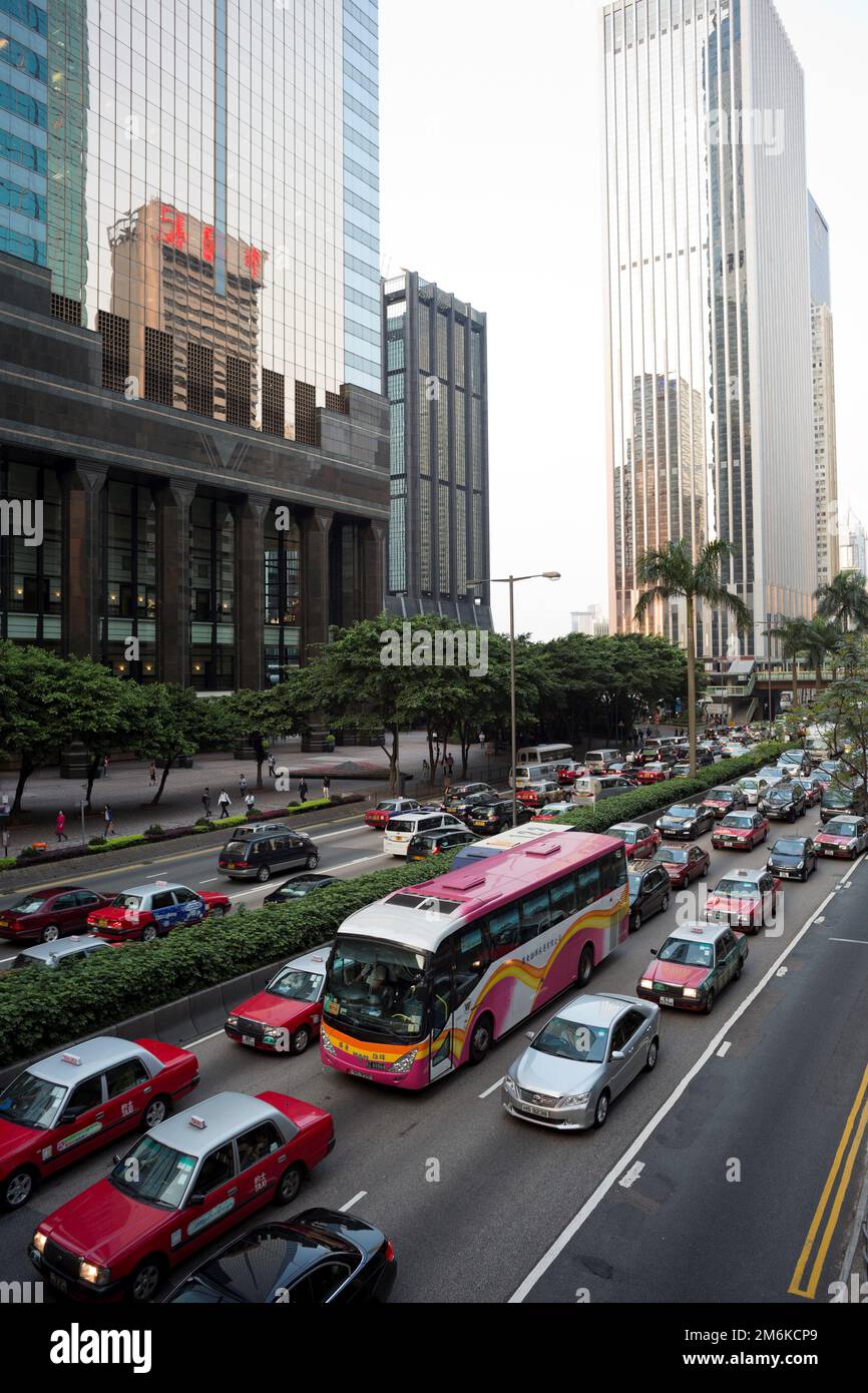 Hong Kong road Stock Photo - Alamy