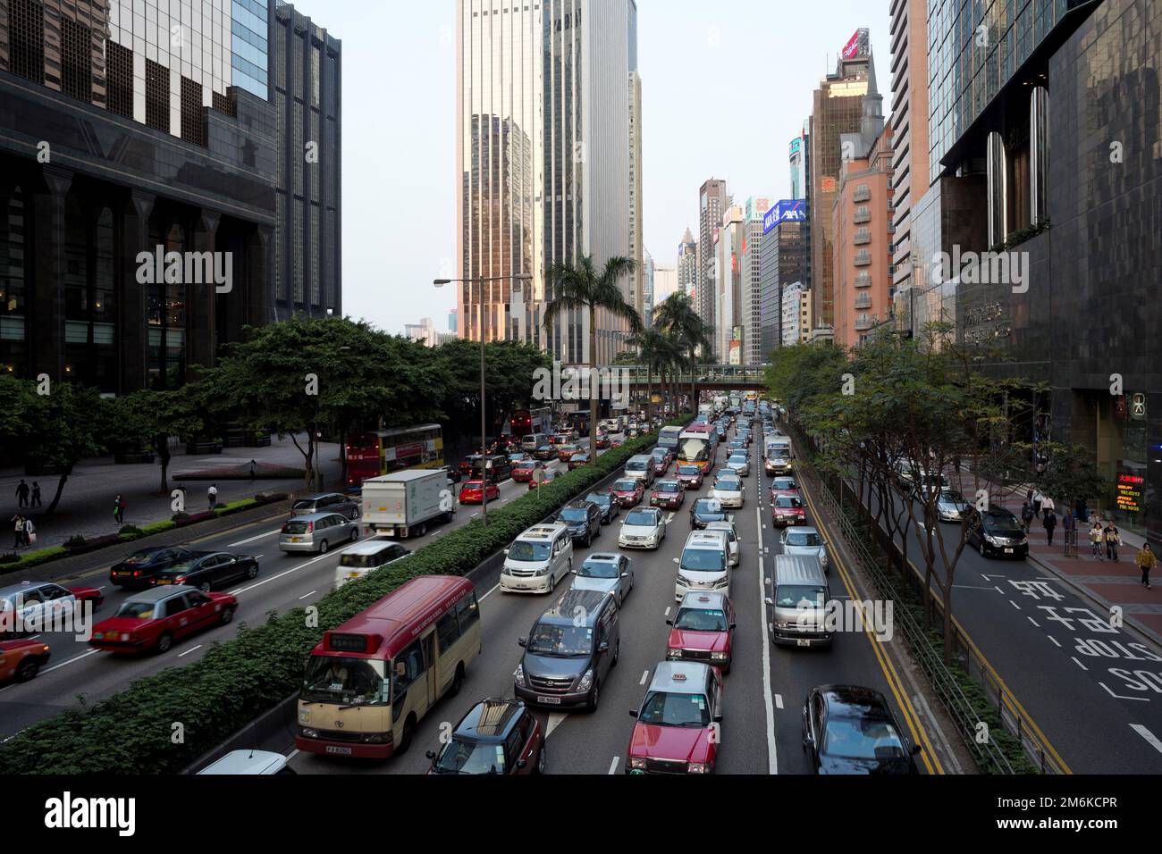 Hong Kong road Stock Photo - Alamy