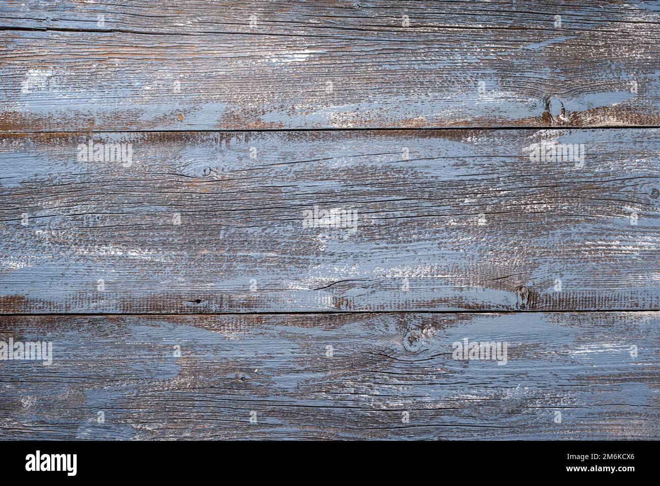 Weathered and light blue painted wooden board Greek style as background ...