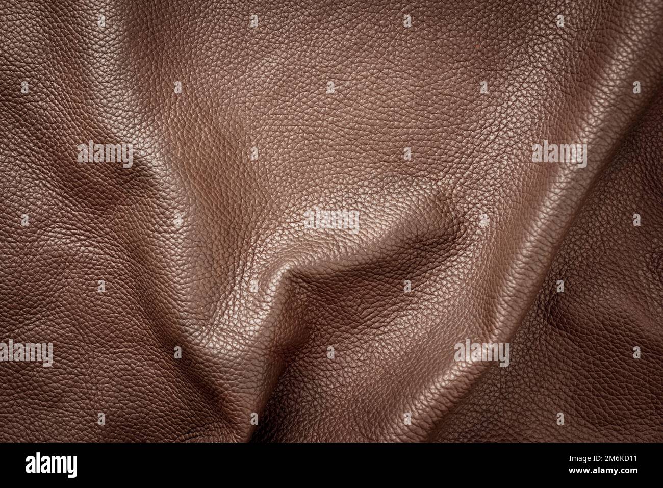 Brown genuine leather as background wallpaper with copy space Stock ...