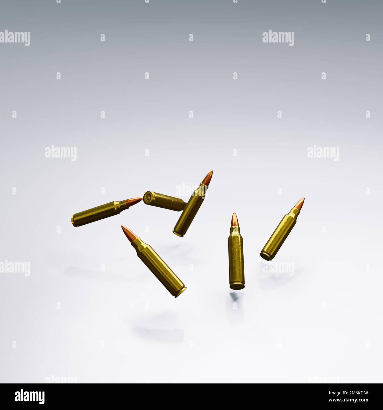 Rifle bullet 3d render Stock Photo - Alamy