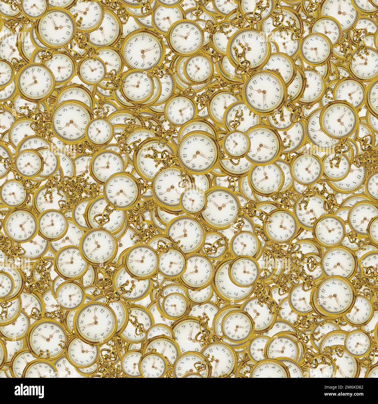 Vintage Clock Motif Pattern Stock Photo - Alamy