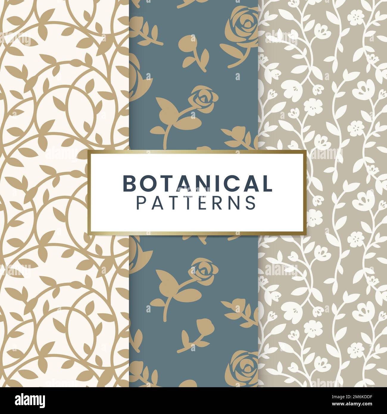 Gold floral patterned background vector Stock Vector Image & Art - Alamy