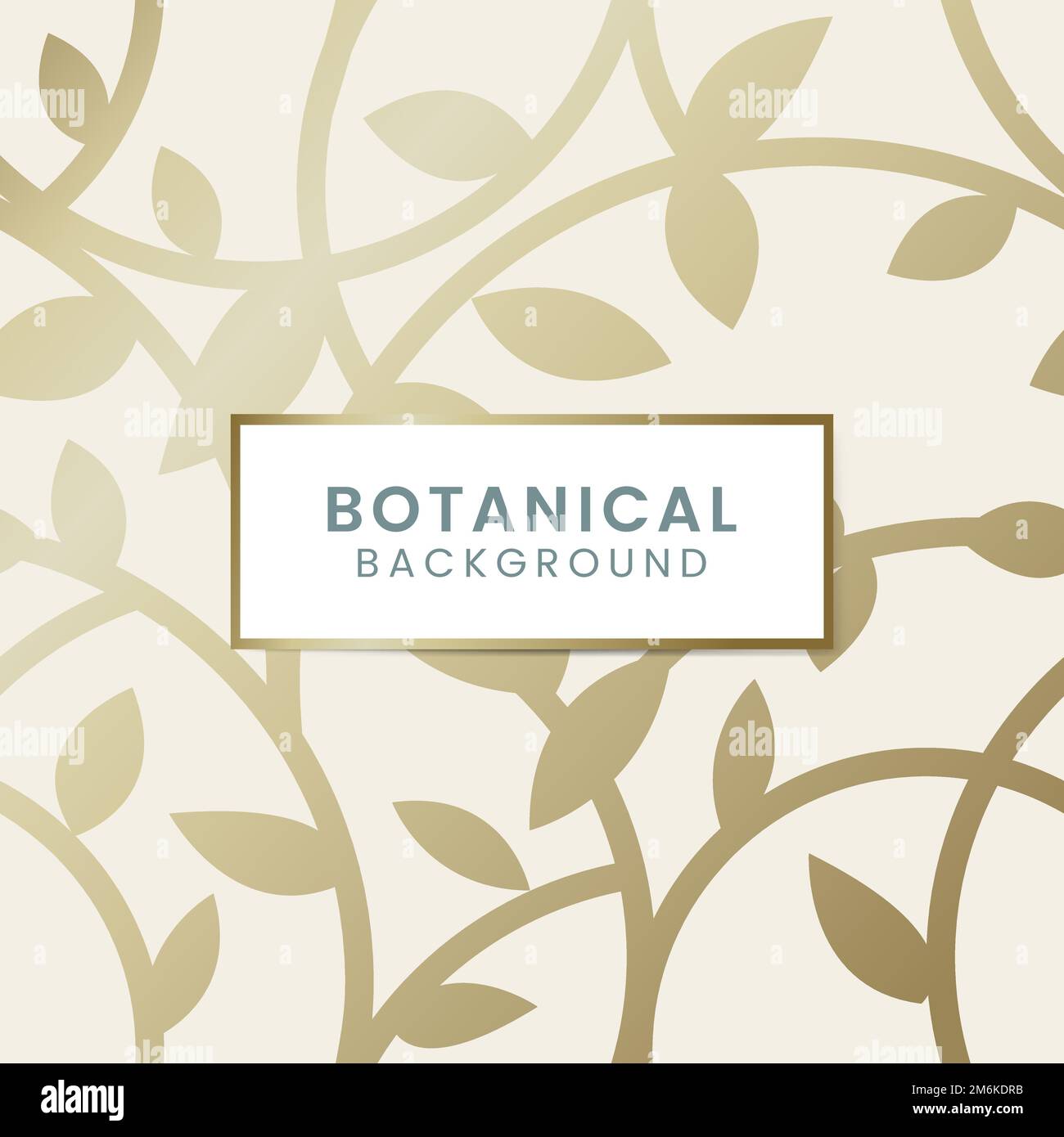 Gold botanical pattern background vector Stock Vector Image & Art - Alamy