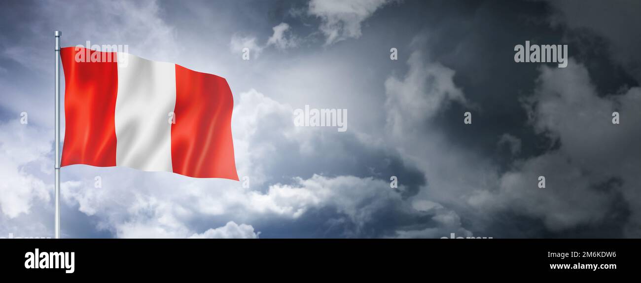 3d peruvian flag waving hi-res stock photography and images - Alamy
