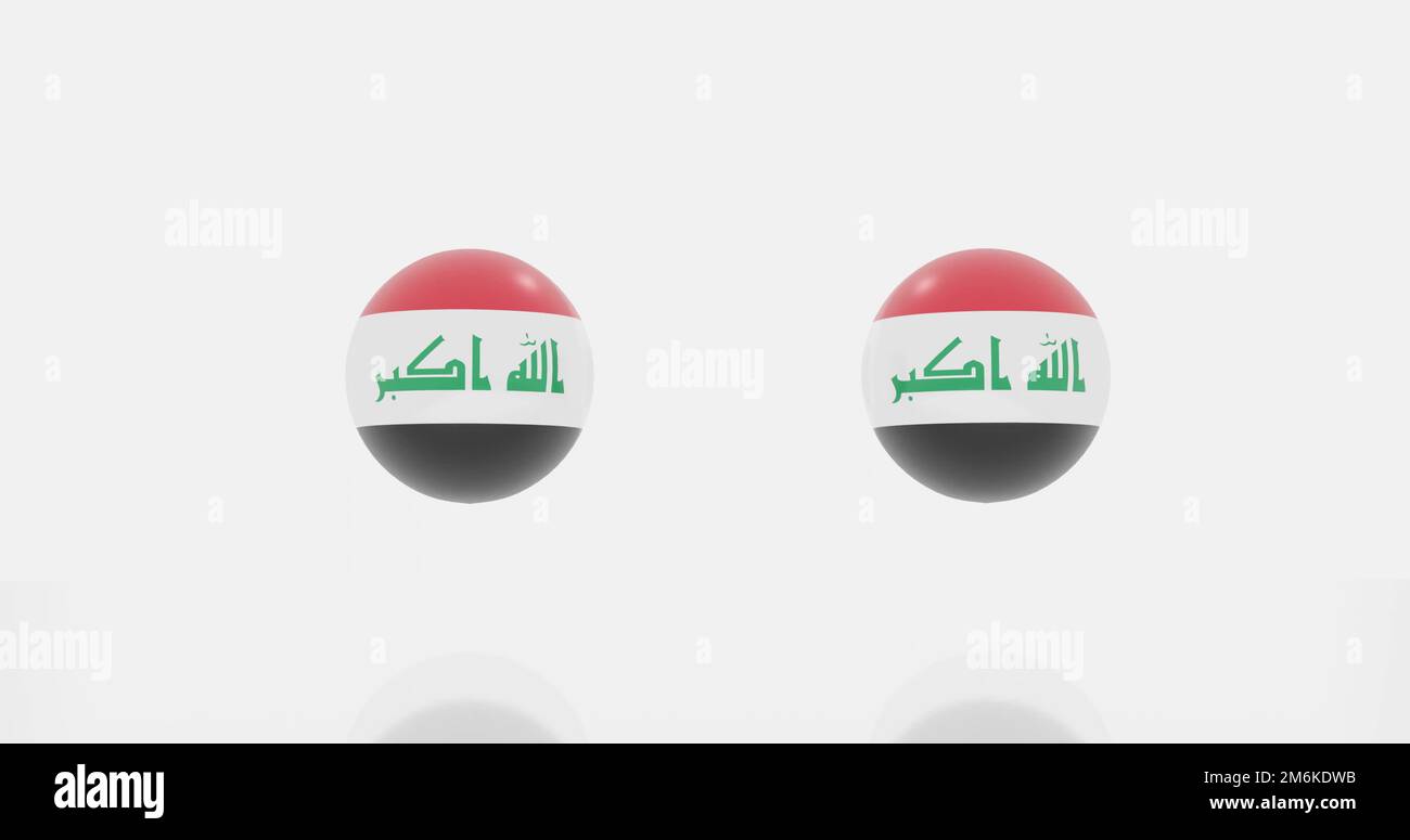 Iraq countries flag icon or symbols Stock Photo - Alamy