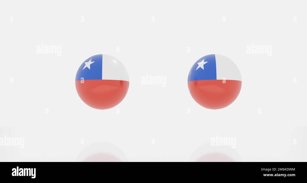 Chile flag icon or symbols Stock Photo - Alamy