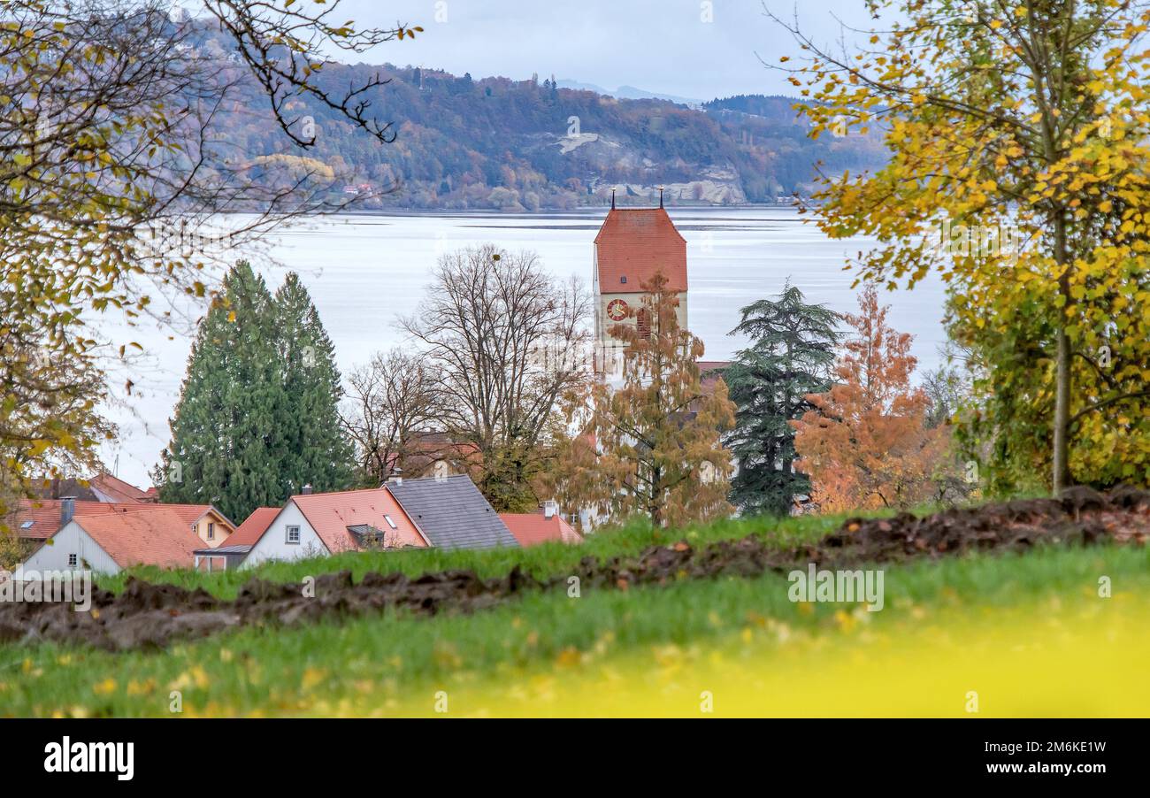 Bodman with St. Peter and Paul, Bodman-Ludwigshafen on Lake Constance ...