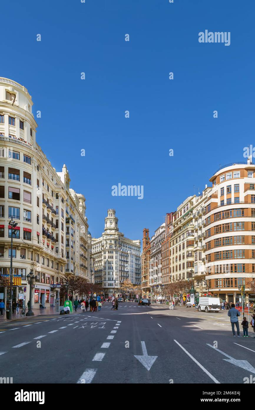 Valencia street view hi-res stock photography and images - Alamy
