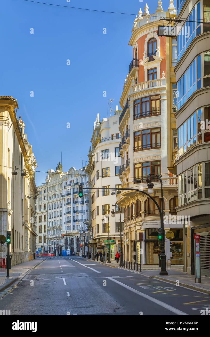 Valencia street view hi-res stock photography and images - Alamy