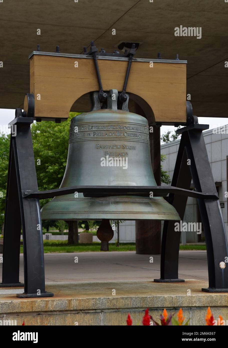 Historical Bell in State Capitol Park in St, Paul, Minnesota Stock ...