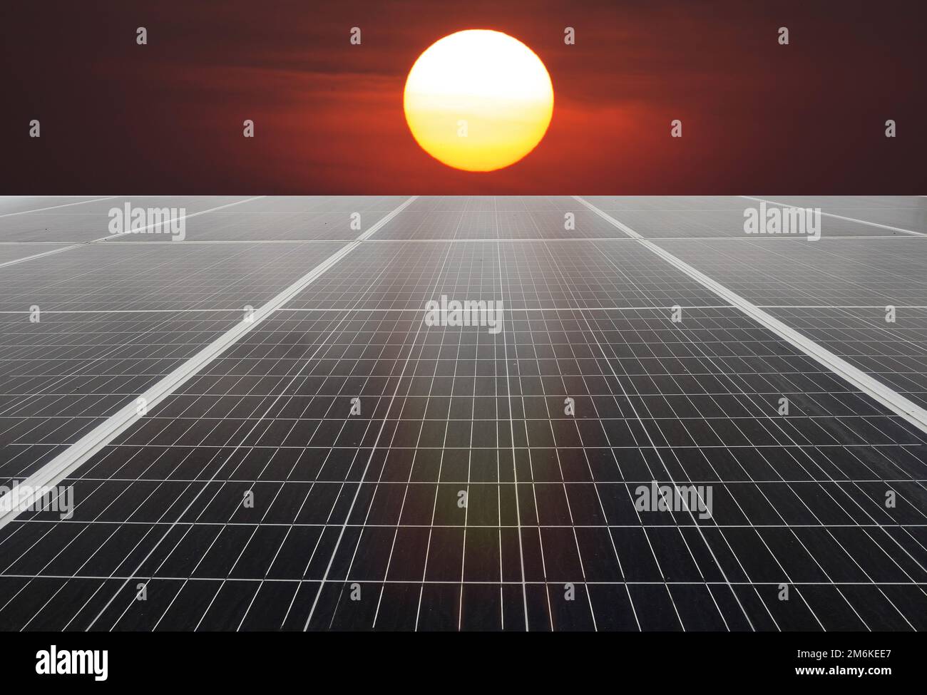Solar panels or Solar cells energy and the Sun for Electric power in ...