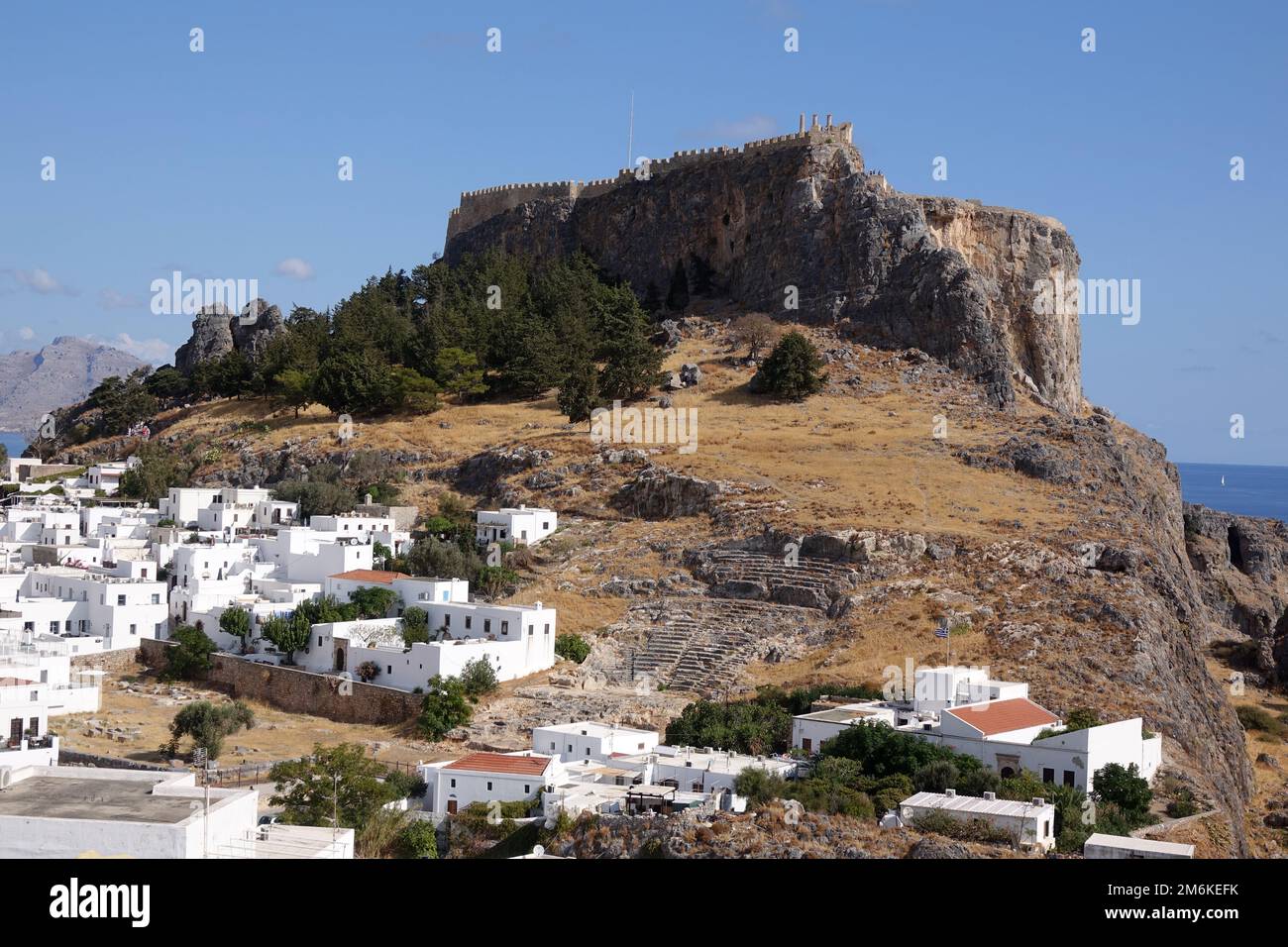 Lindos on Rhodes Stock Photo - Alamy