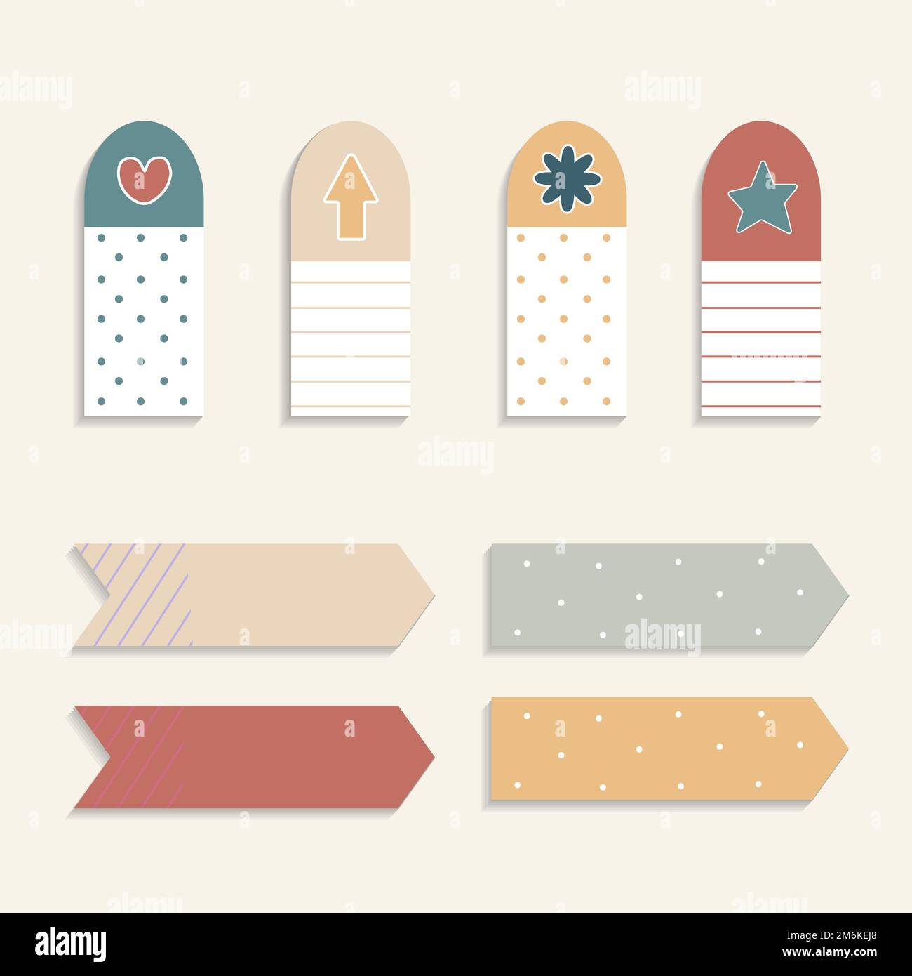 Colorful sticky reminder note papers set Stock Vector Image & Art - Alamy