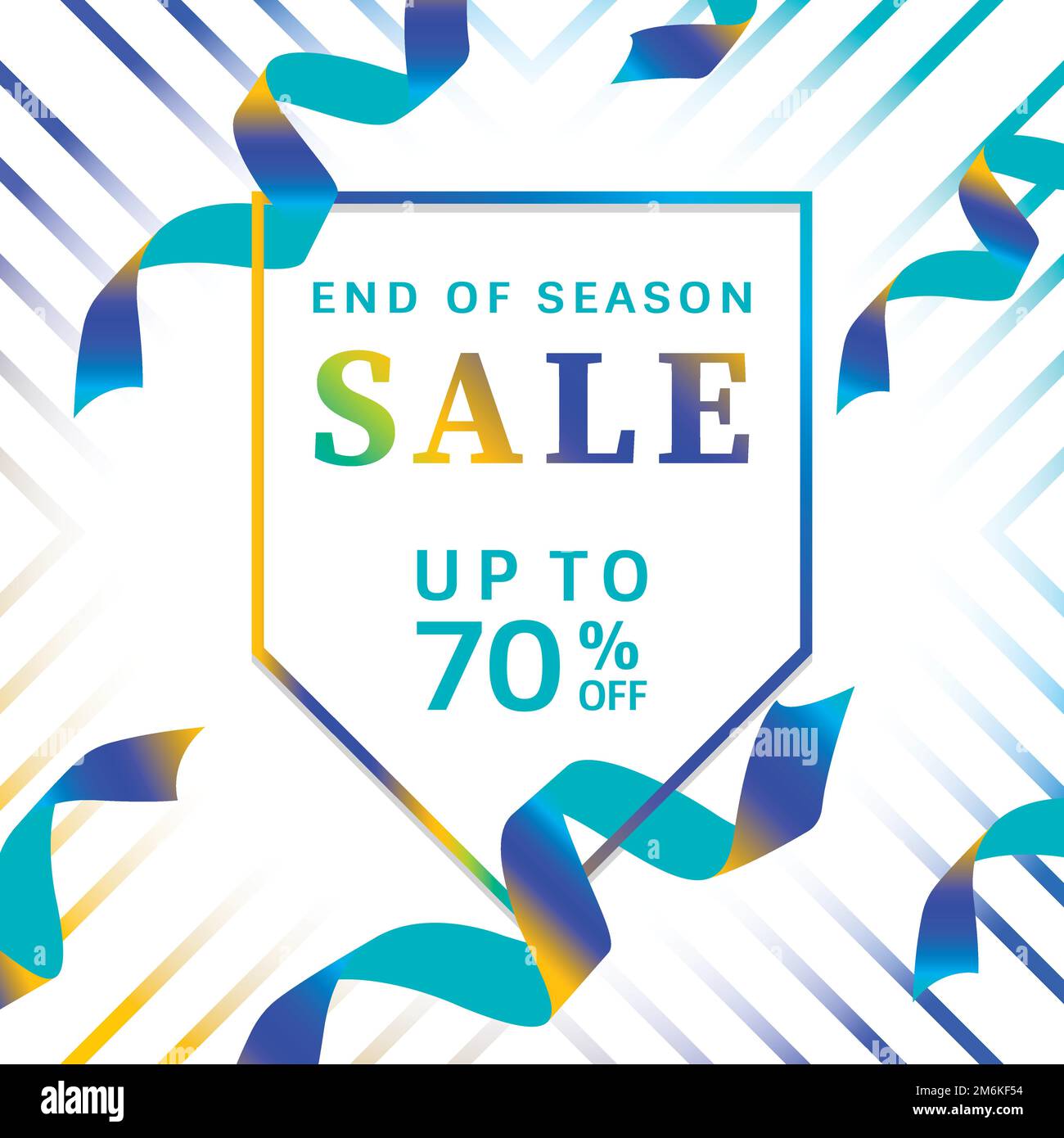 End of season sale up to 70% off sign vector Stock Vector Image & Art ...