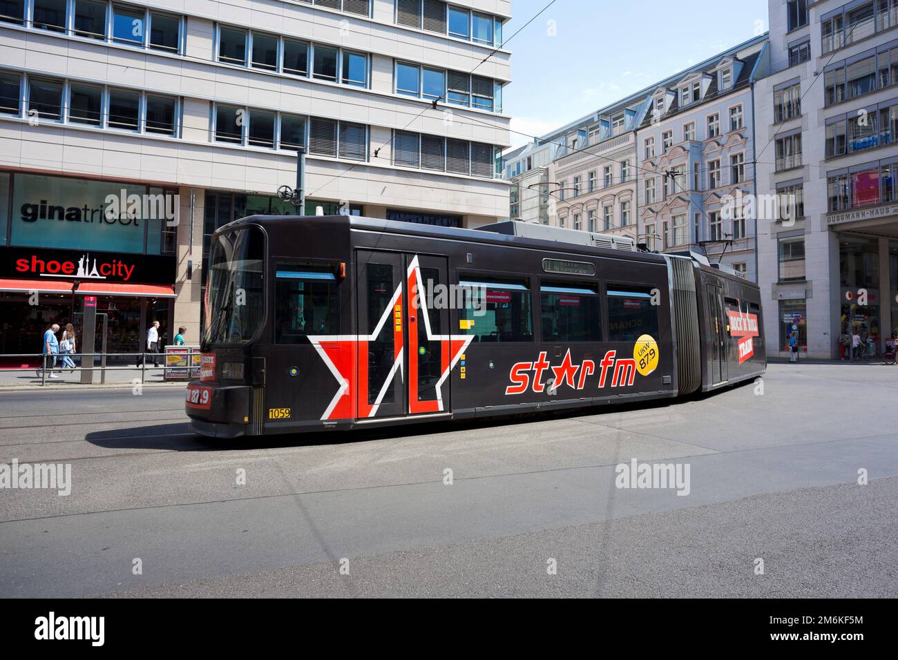 Berlin, Germany the bus on the road Stock Photo - Alamy