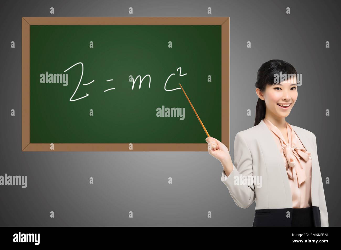 The young teacher lectures Stock Photo - Alamy