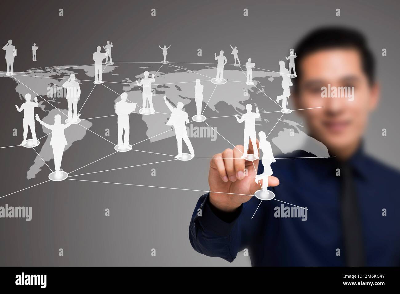 Science and technology business man Stock Photo - Alamy
