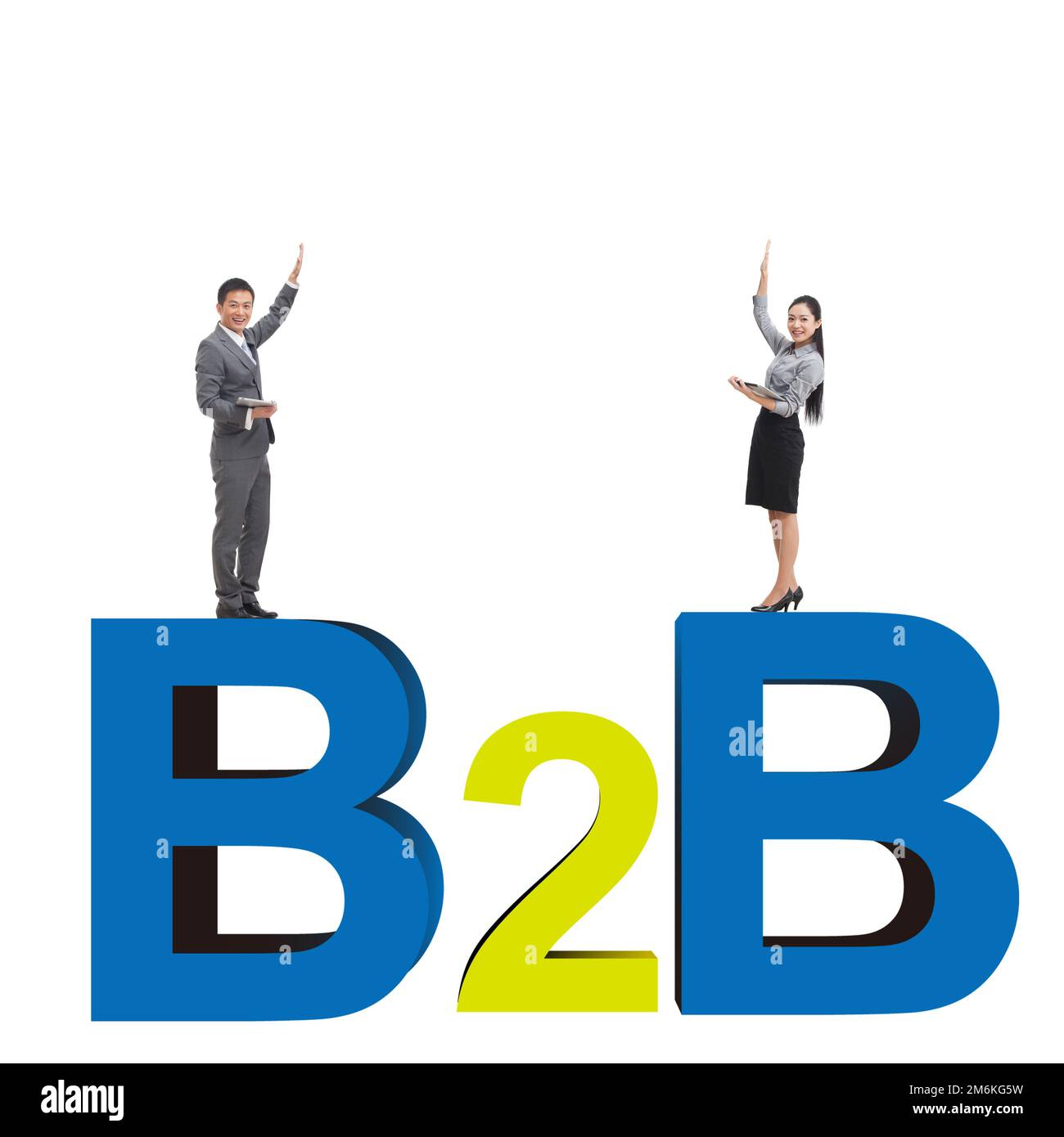 Business woman on way Cut Out Stock Images & Pictures - Alamy