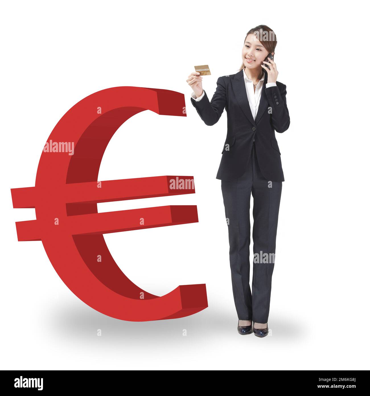 Business women and financial symbols Stock Photo - Alamy