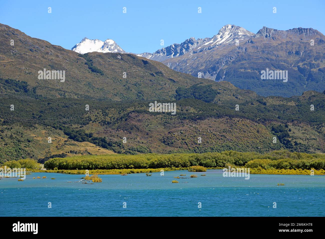 Mt Aspiring on Wanaka Lake - New Zealand Stock Photo - Alamy