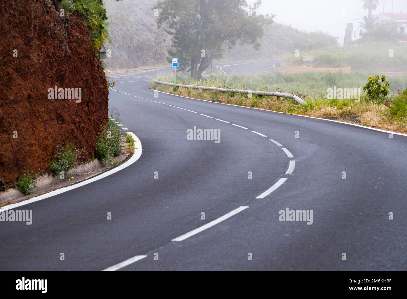 Aerial winter landscape curvy road hi-res stock photography and images ...