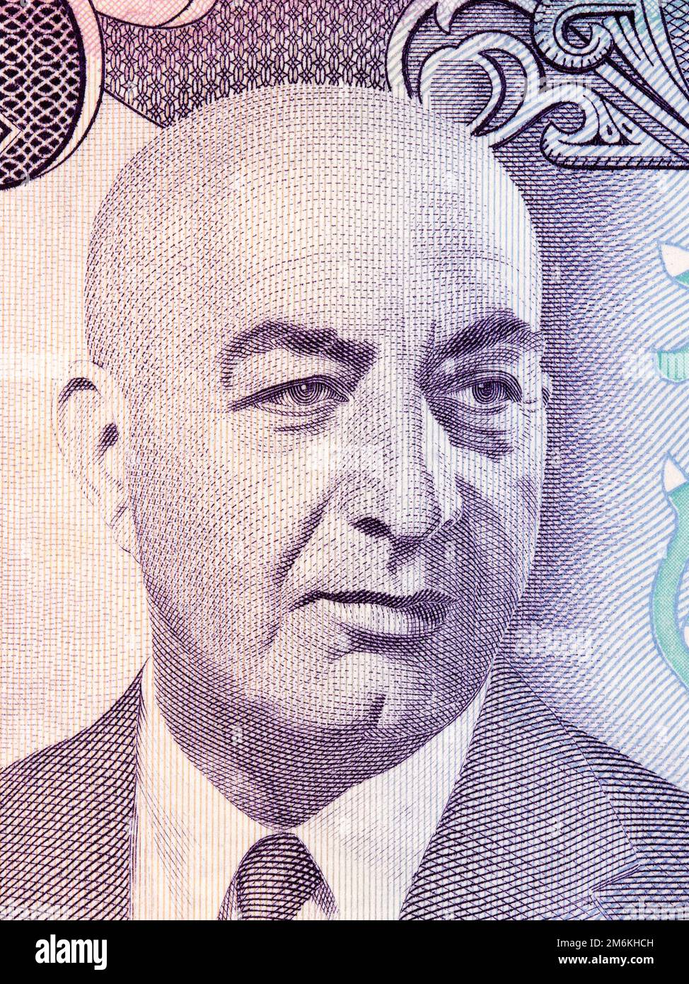 Mohammed Daoud Khan a portrait from Afghan money Stock Photo - Alamy