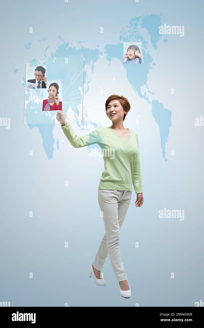 Young woman life science and technology Stock Photo - Alamy