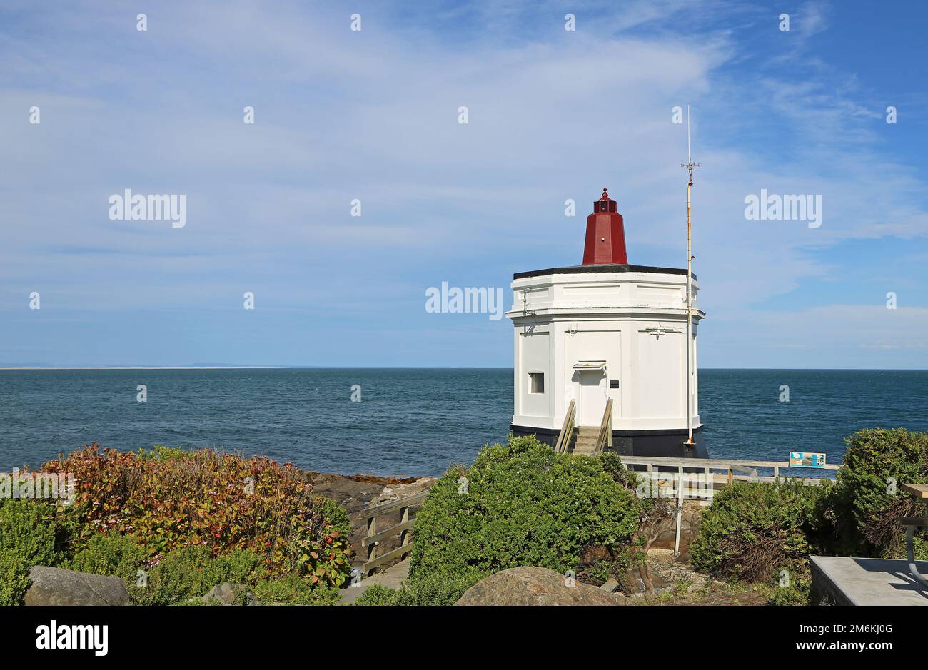 Stirling Point lighthouse, New Zealand Stock Photo - Alamy