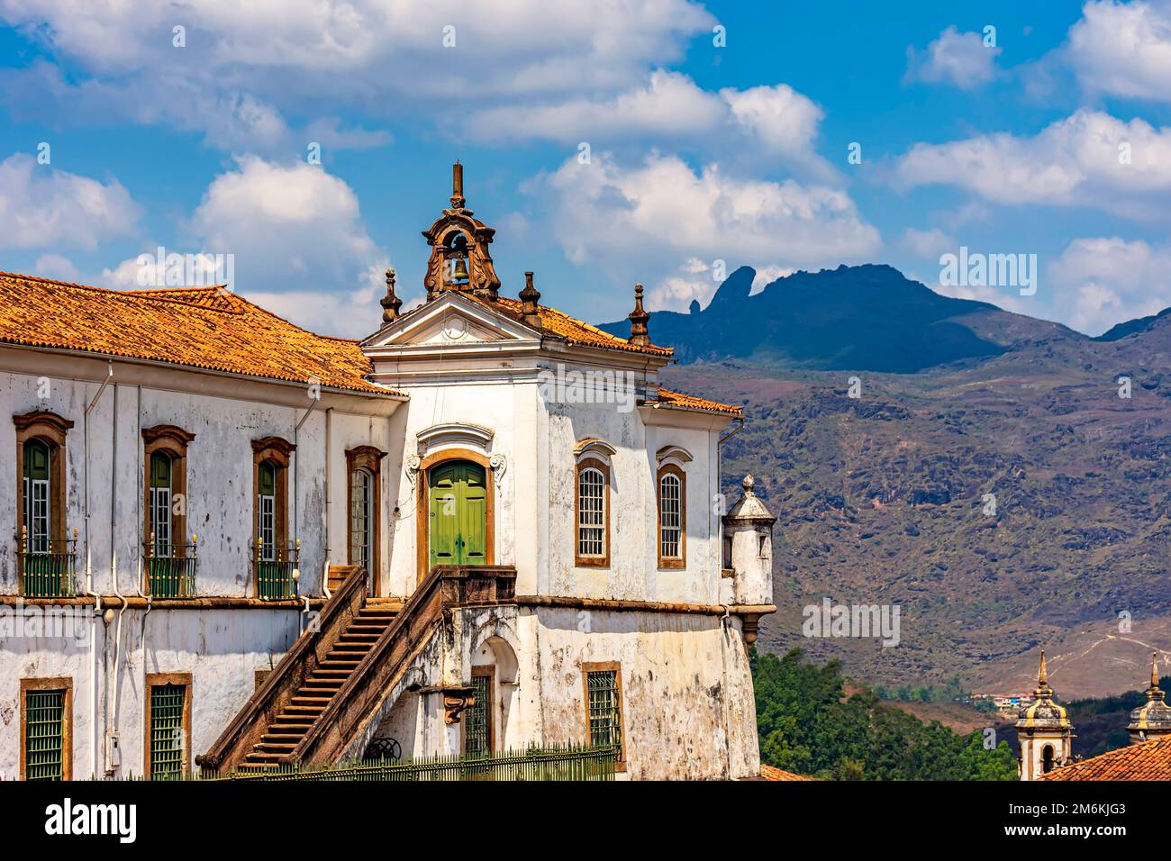 Ancient baroque church in the city of Ouro Preto Stock Photo - Alamy