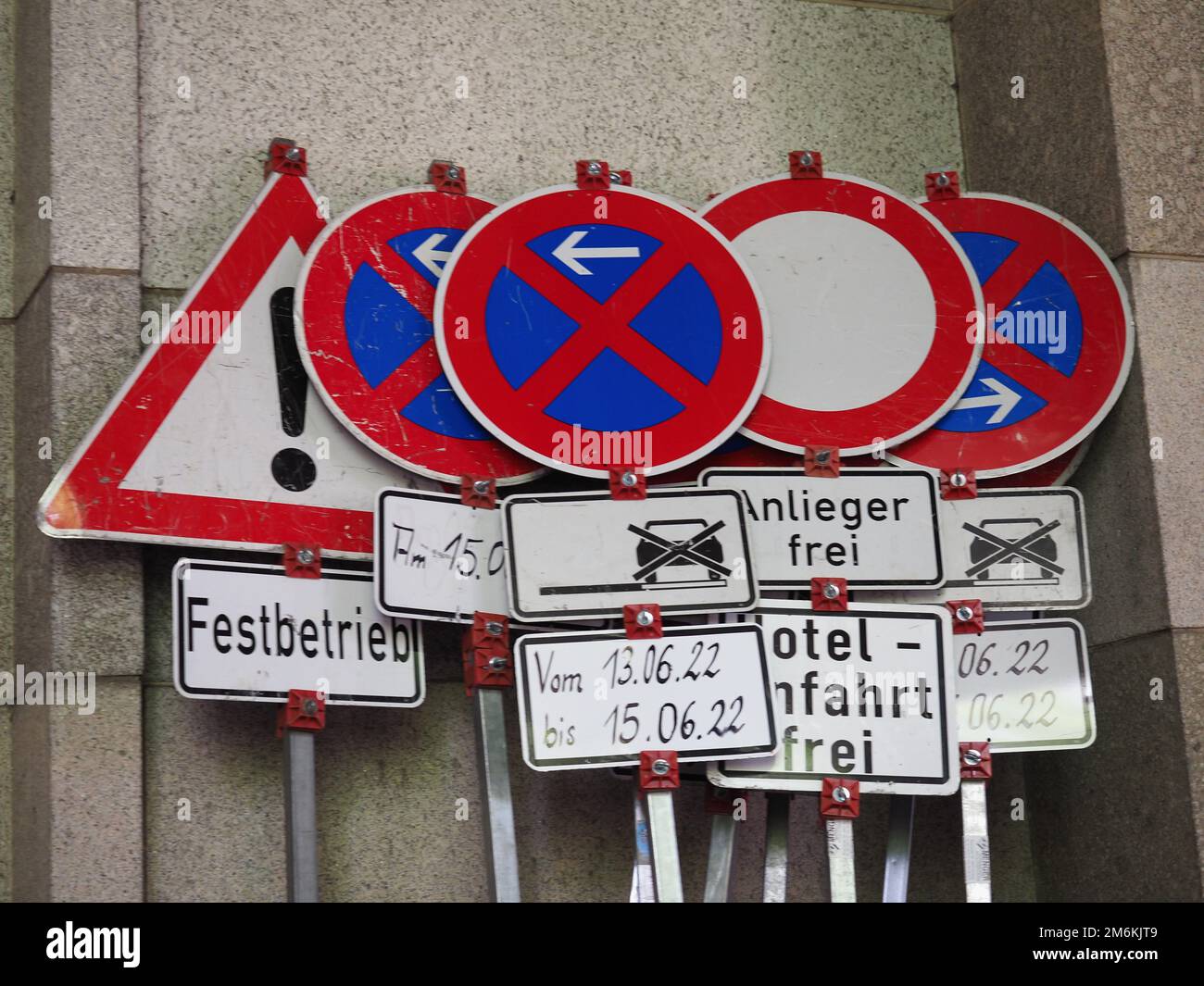 Many German signs Stock Photo - Alamy