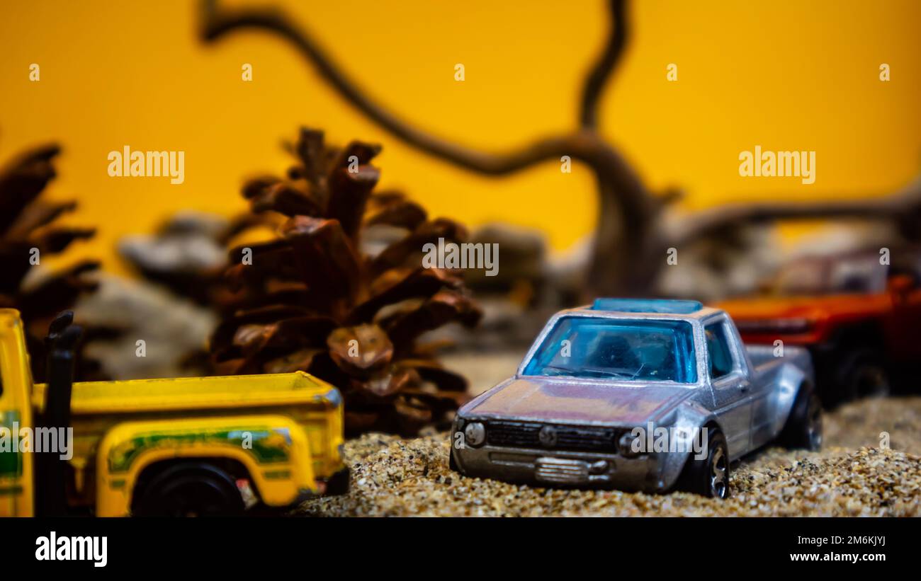 Minahasa, Indonesia : saturday, December 2022, toy car among the ...