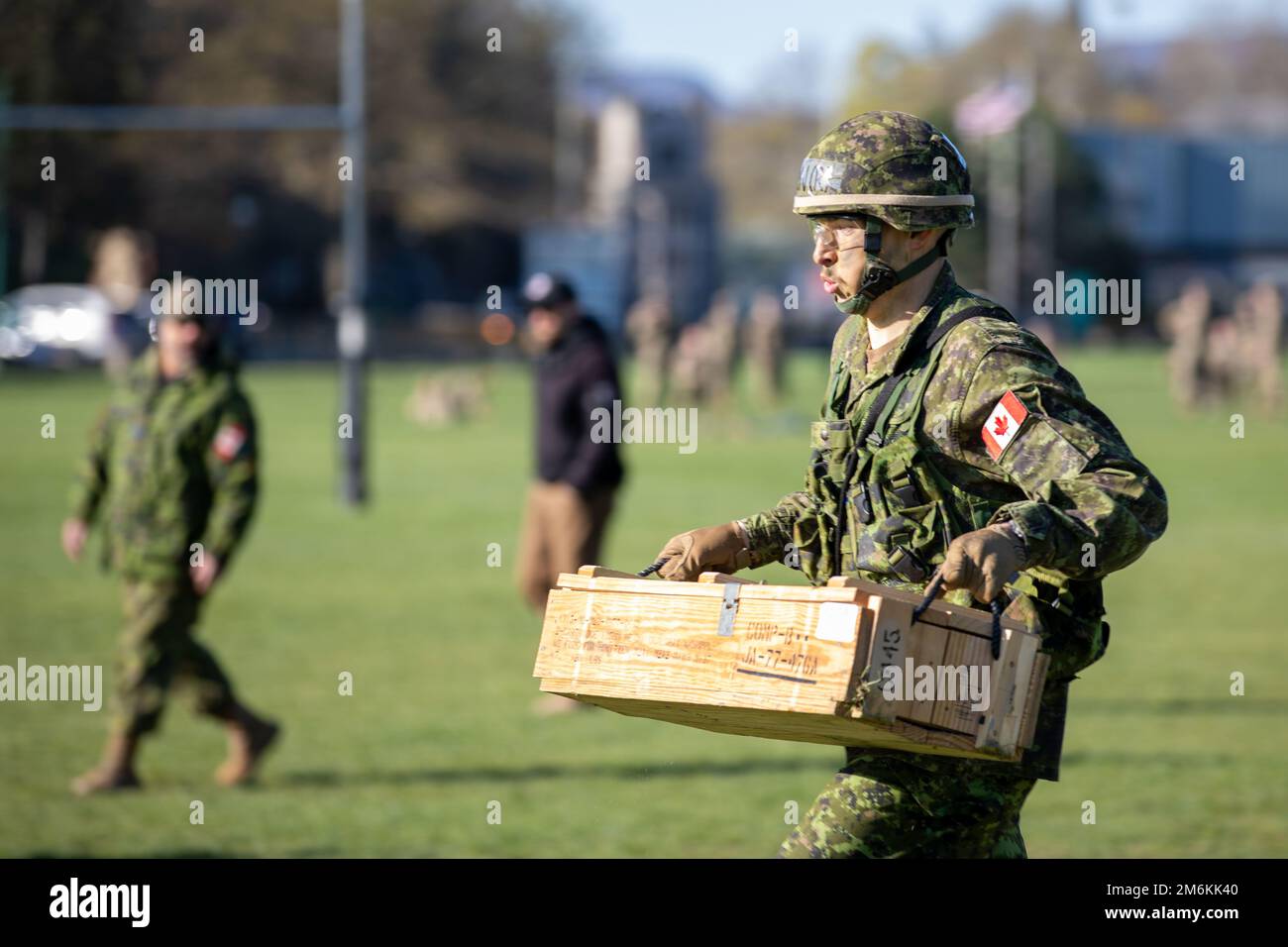 A Cadet from the Royal Military College of Canada competes during ...
