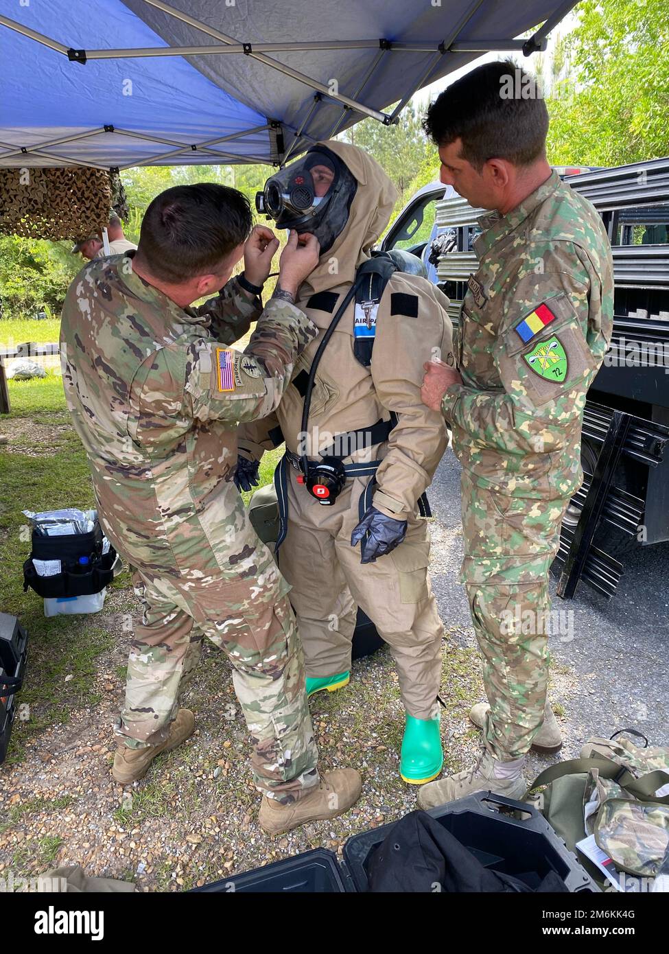 Soldiers from the Alabama National Guard's 31st CBRN Brigade and ...