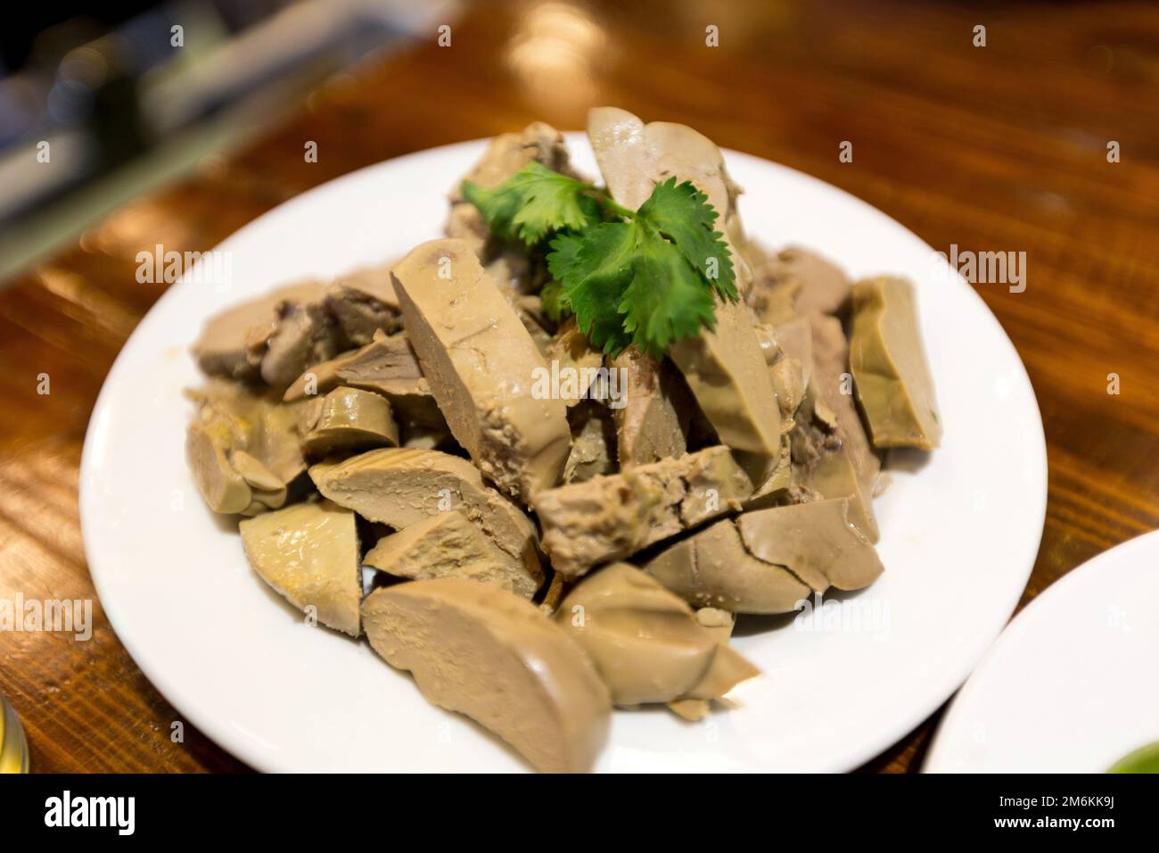 Cold dish, animal liver Stock Photo - Alamy