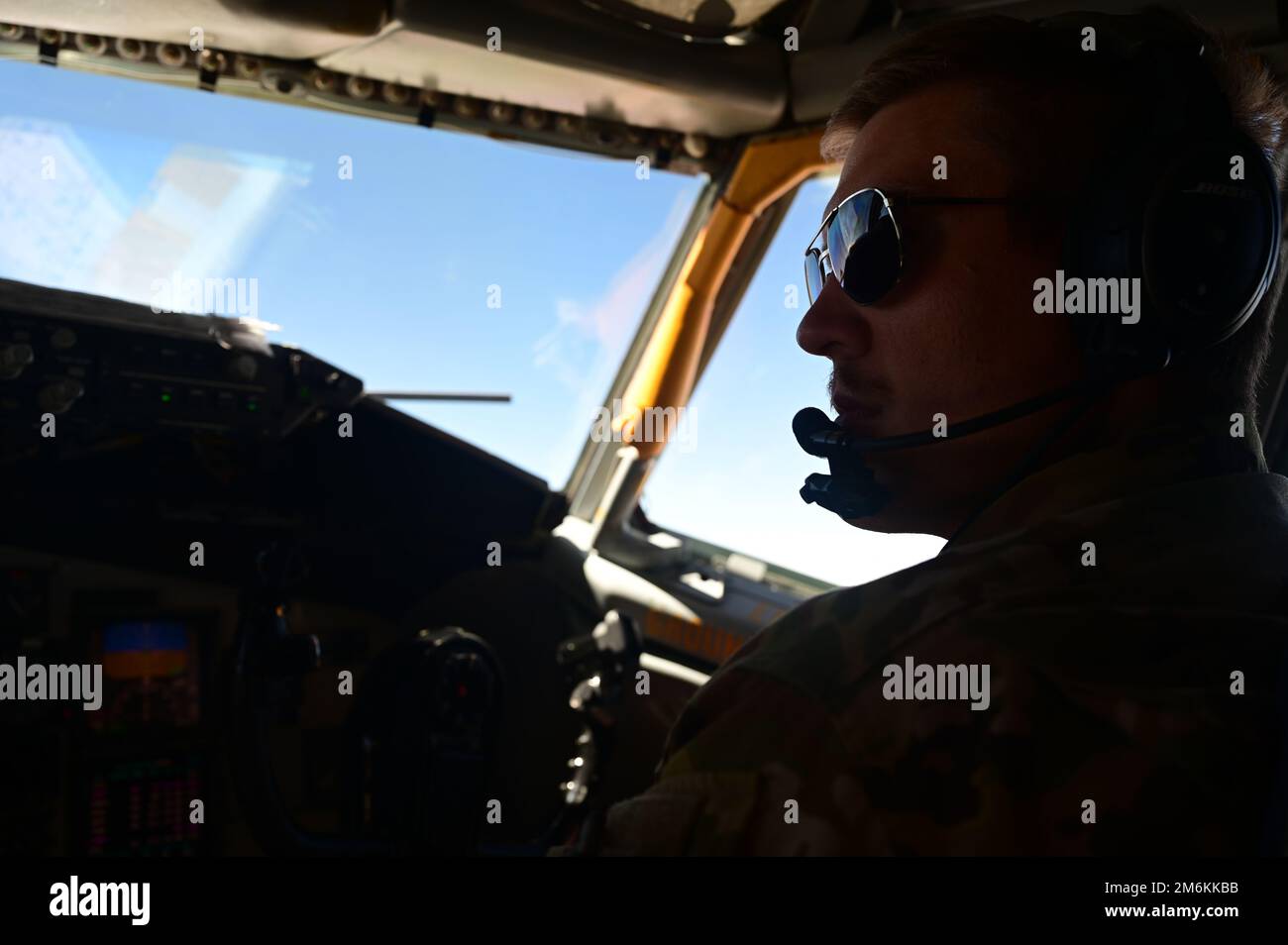 U.S. Air Force 1st Lt. Mike Magill, KC-135 Stratotanker pilot assigned ...