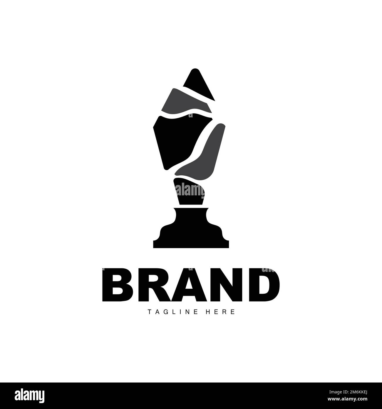 Trophy Logo Design, Award Winner Championship Trophy Vector, Success ...