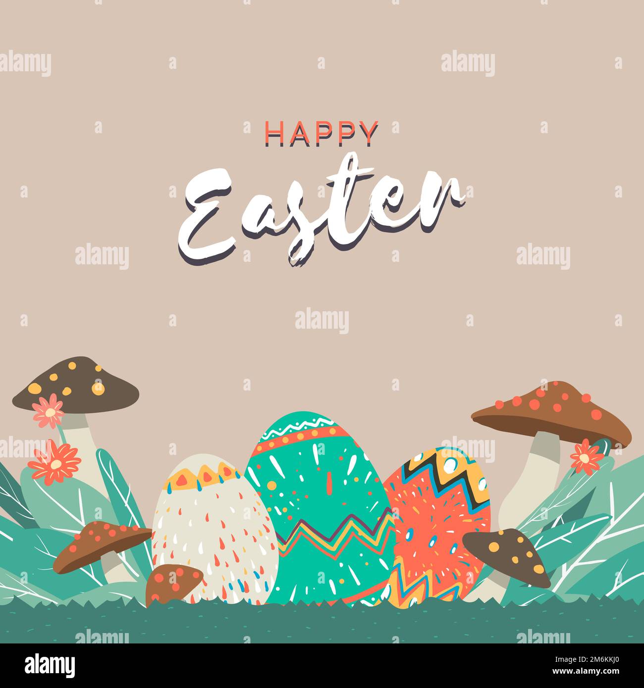 Easter eggs hunt festival background vector Stock Vector Image & Art - Alamy