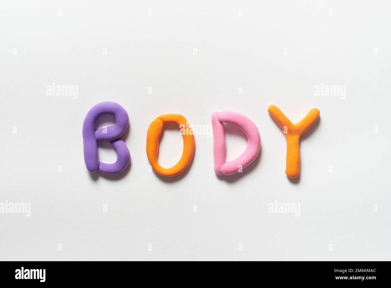 Body formed of colorful plasticine Stock Photo - Alamy