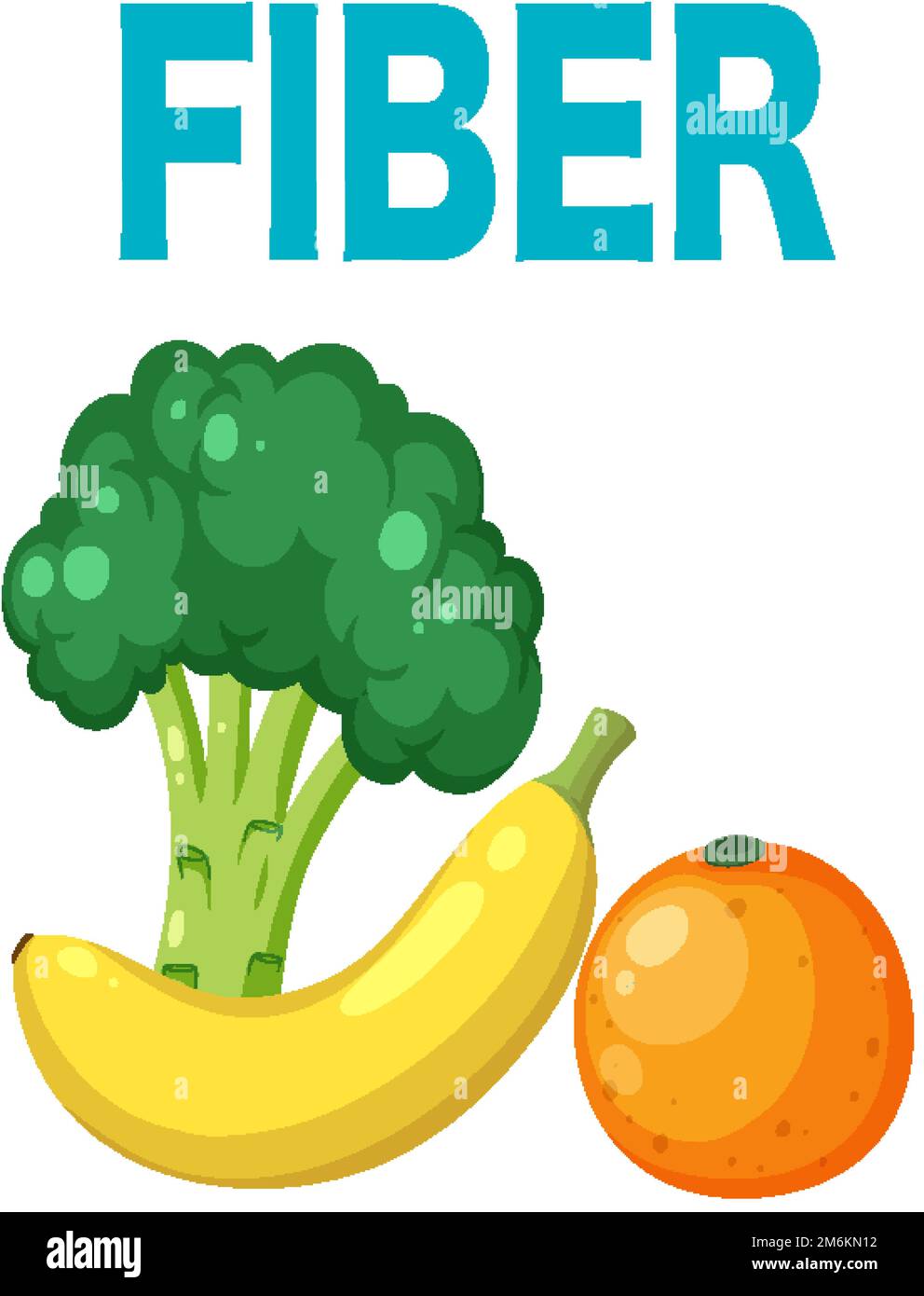 Variety of fiber foods illustration Stock Vector Image & Art - Alamy