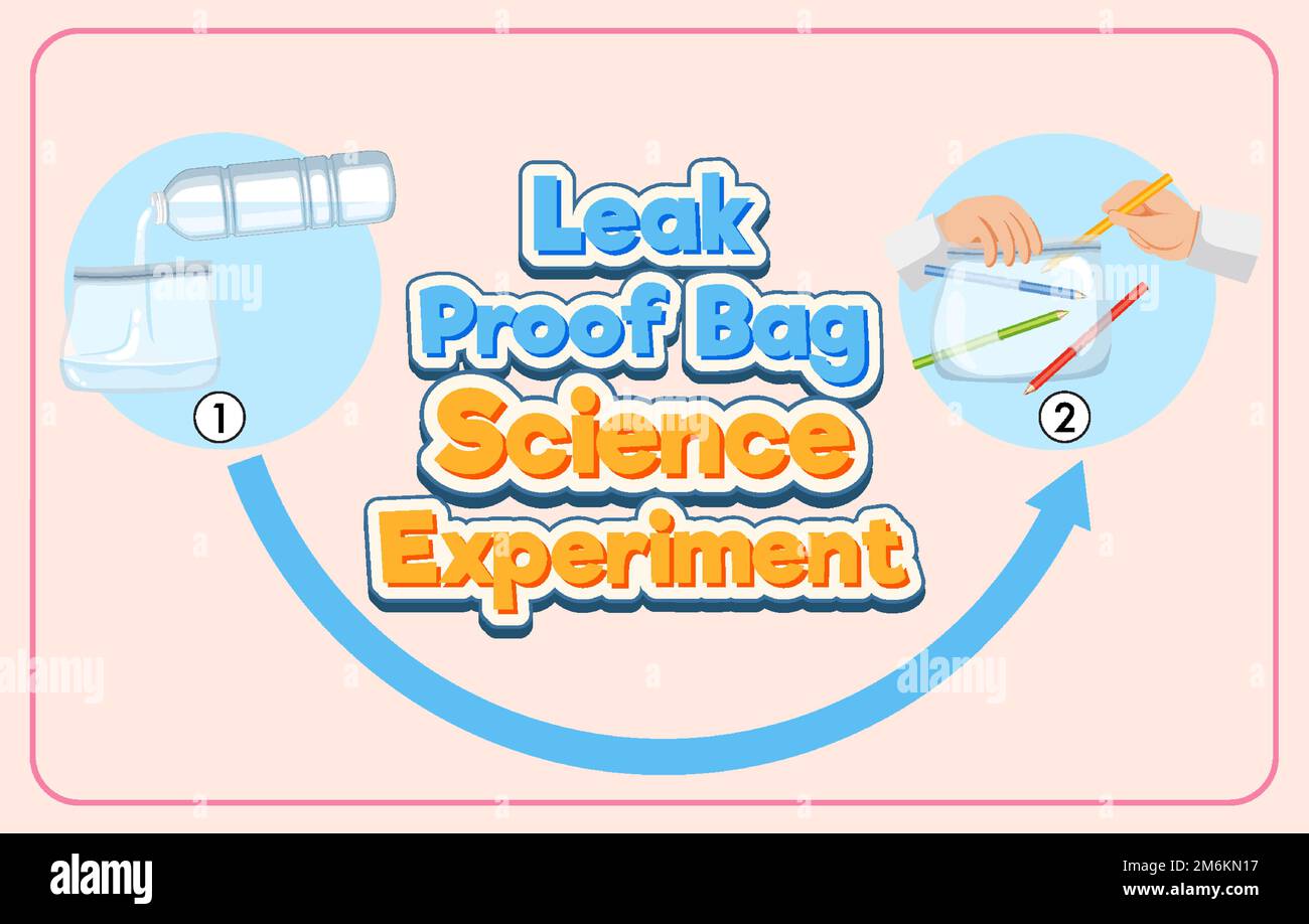 Leak Proof Bag Science Experiment illustration Stock Vector Image & Art ...