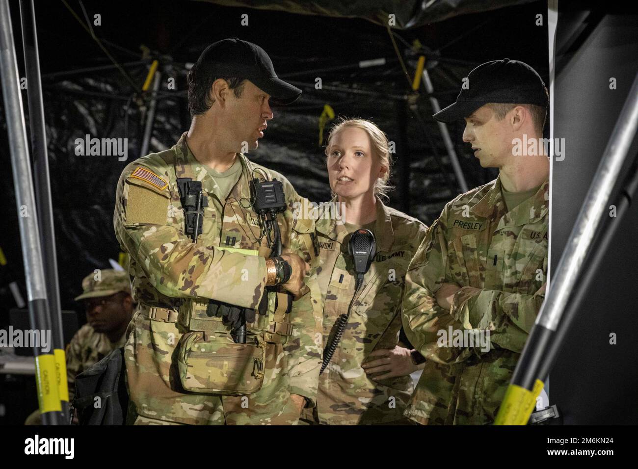 Capt. Eliot Fletcher, commander of the 491st Medical Care Area Support ...