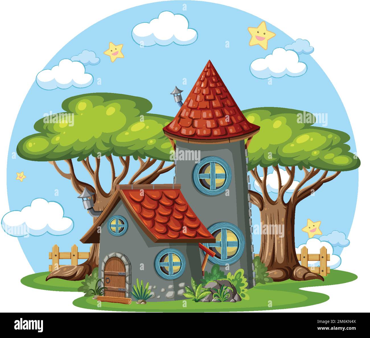 Imaginary home Stock Vector Images - Alamy