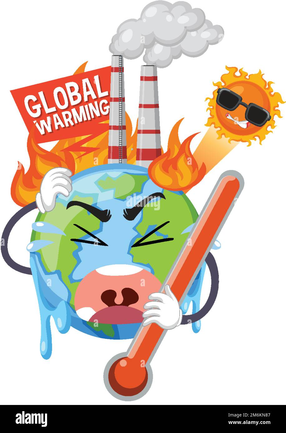 Global warming vector concept illustration Stock Vector Image & Art - Alamy