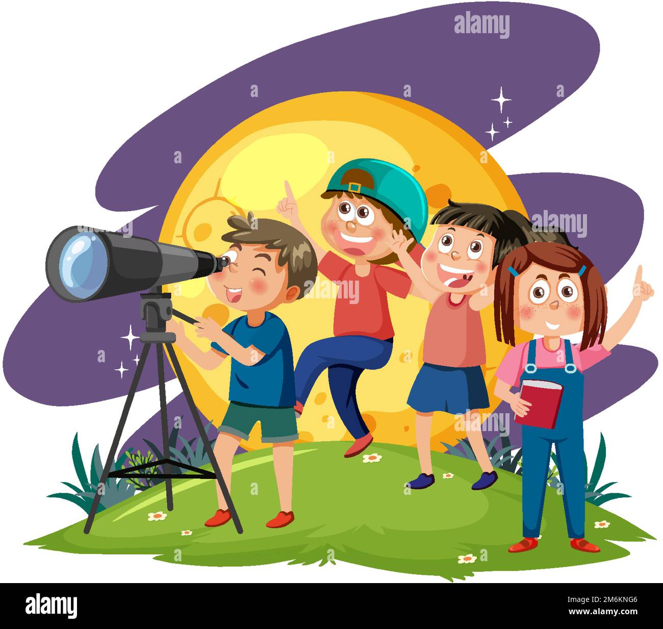 Kids observing Stock Vector Images - Alamy